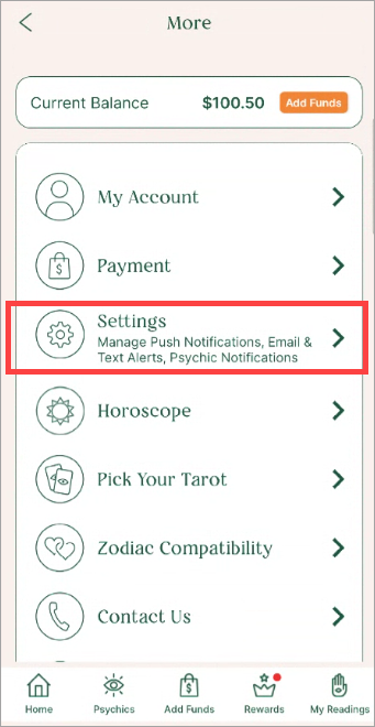 How do I view my account history in your app? – California Psychics ...